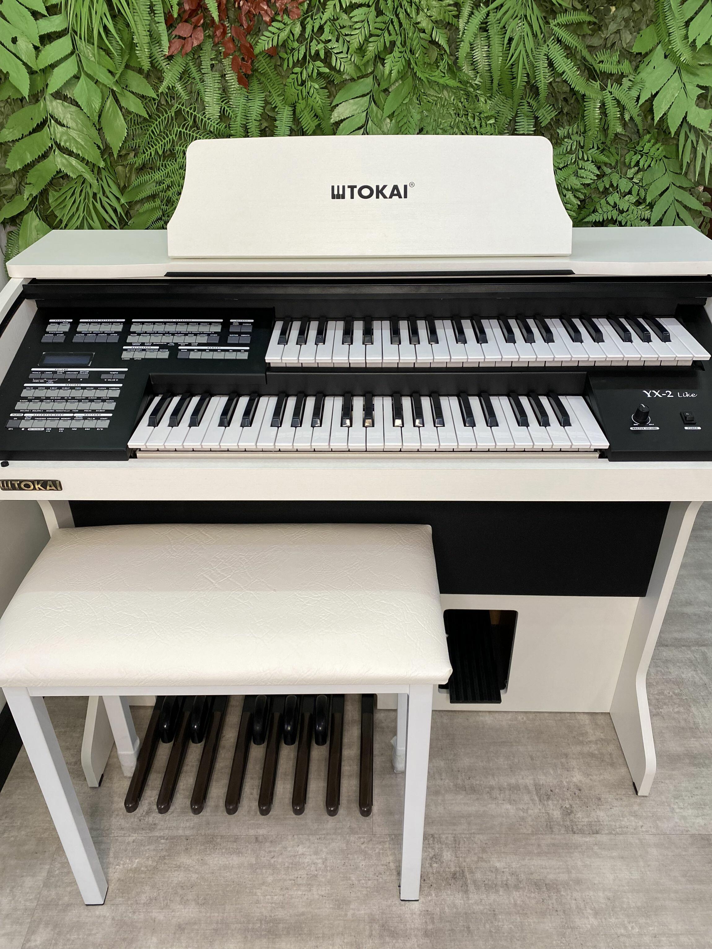 Órgão Eletrônico Tokai YX2 Like Branco - Som e Potência - a partir de R$6.344,99