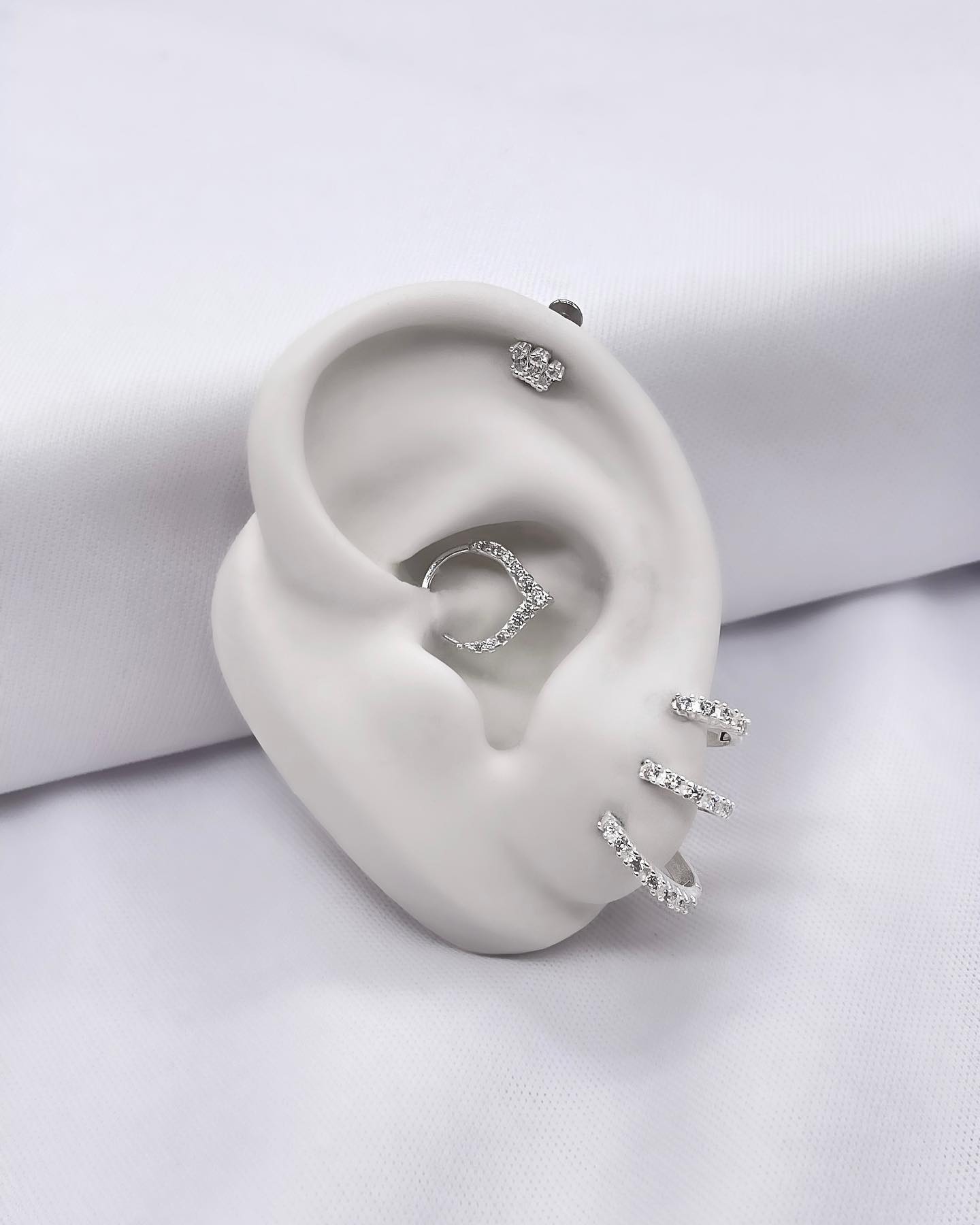 Piercings de Prata 925 Femininos Madagi Pratas