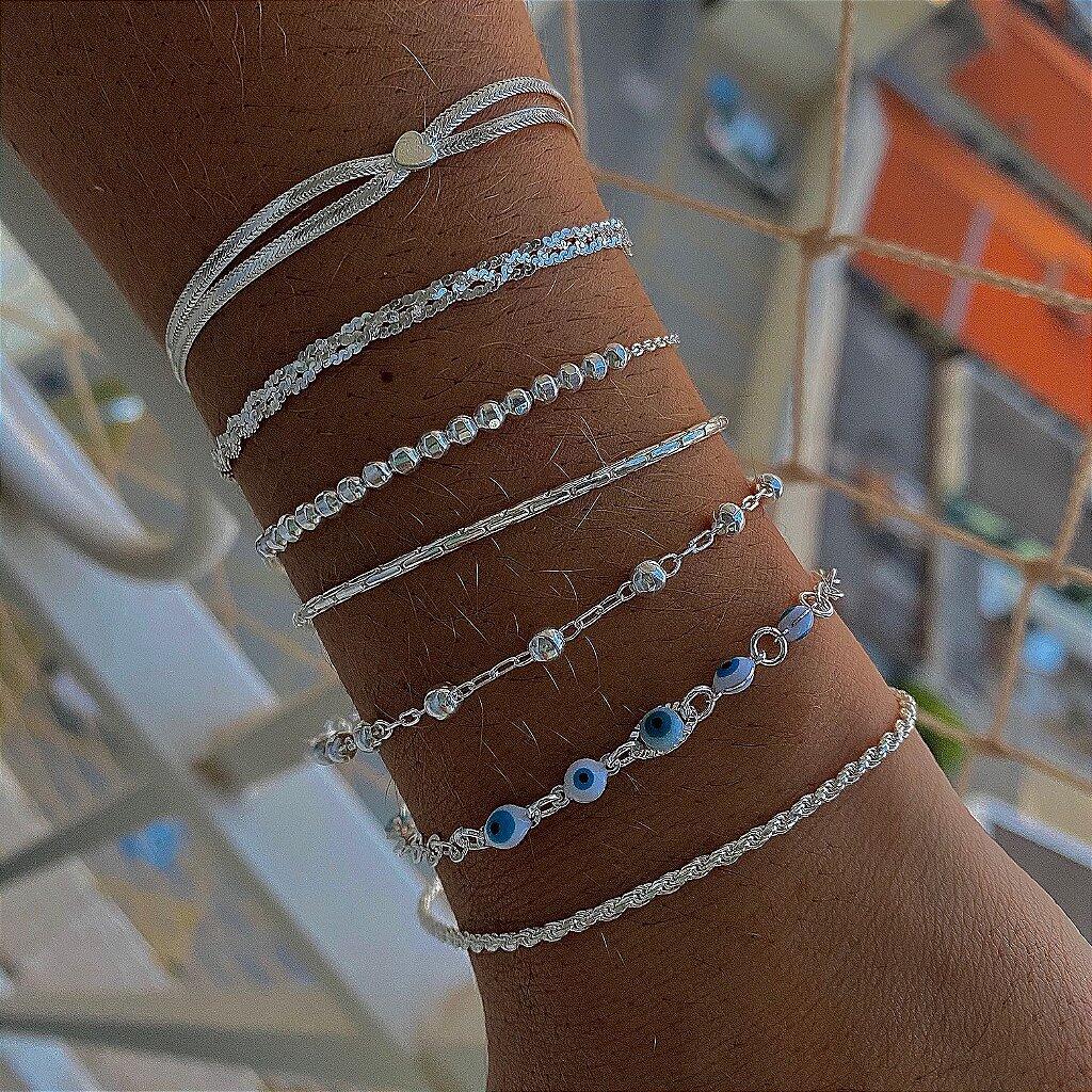 Comprar PULSEIRA DE PRATA 3 FIOS FINA - a partir de R$88,25 - MADAGI PRATAS