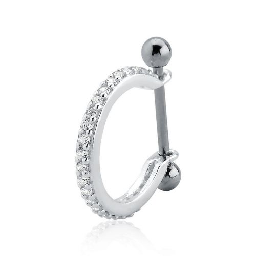 Comprar PIERCING DE PRATA CONCH CRAVEJADO - R$69,90 - Madagi Pratas | Joias em Prata 925 com ...
