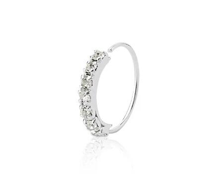 Comprar PIERCING DE PRATA HÉLIX CRAVEJADO 7 ZIRCÔNIAS - R$41,90 ...