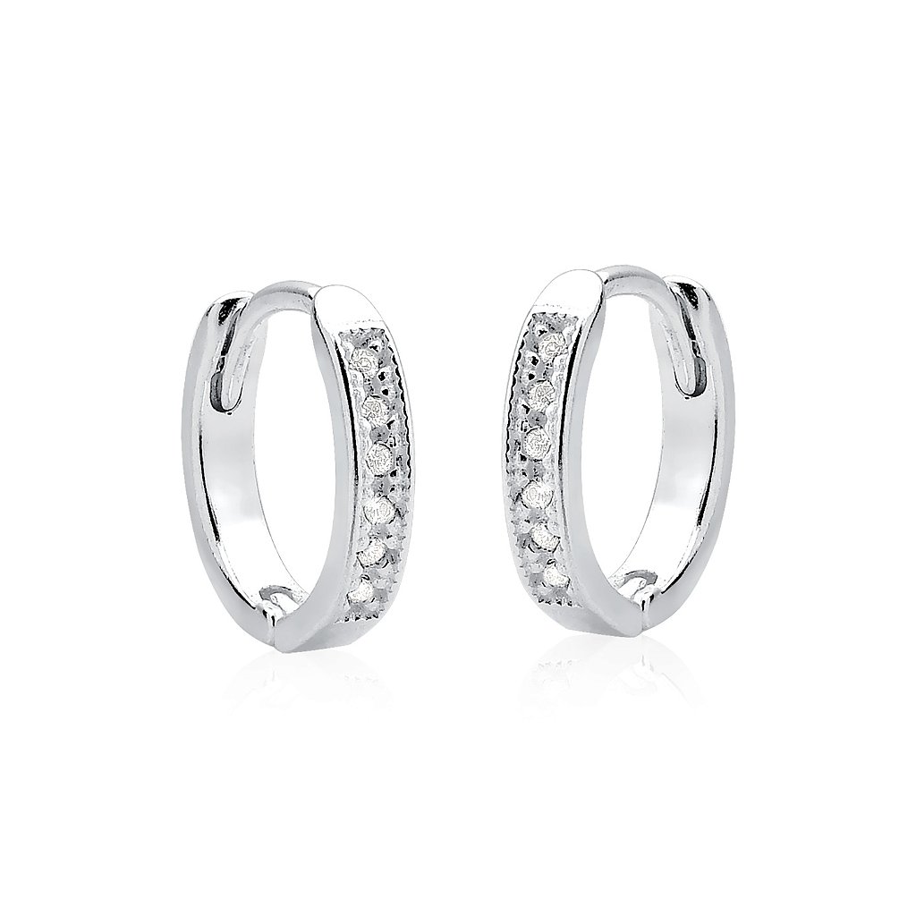 Comprar ARGOLA DE PRATA BRILHANTE - a partir de R$72,10 - MADAGI PRATAS