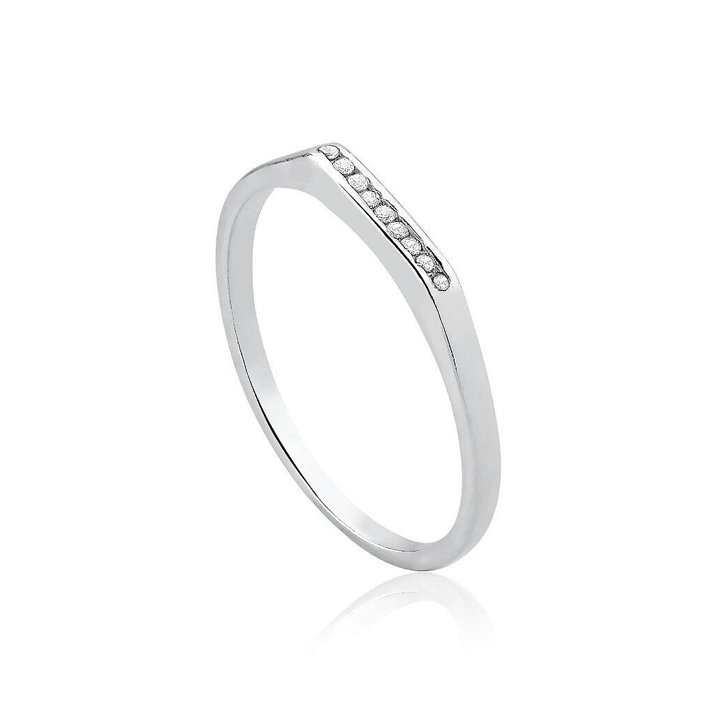 Comprar ANEL DE PRATA BASIC CRAVEJADO - MADAGI PRATAS