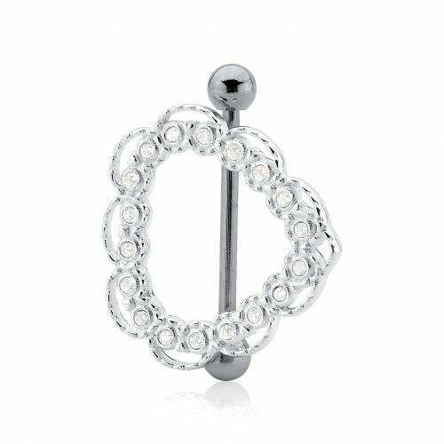 Comprar PIERCING DE PRATA CORAÇÃO MAMILO - a partir de R$49,30 - MADAGI ...