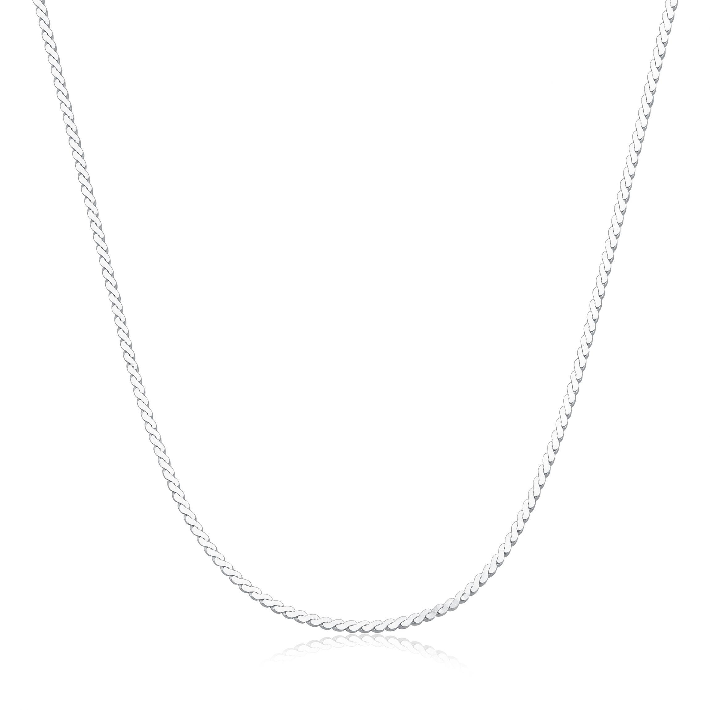 Corrente de Prata Trabalhada 45cm | Madagi Pratas