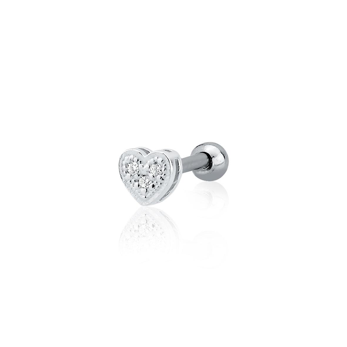 Piercing Base Bolinha em Prata 925 Discreto e Confortável