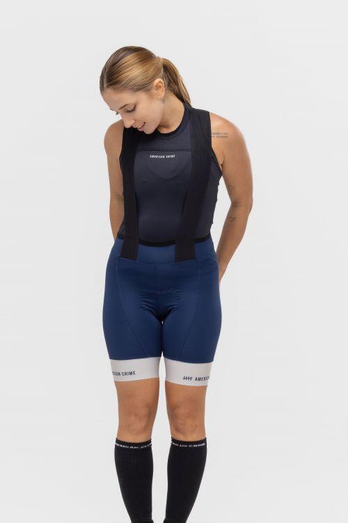 Bretelle feminino navy com alta compressão e estilo