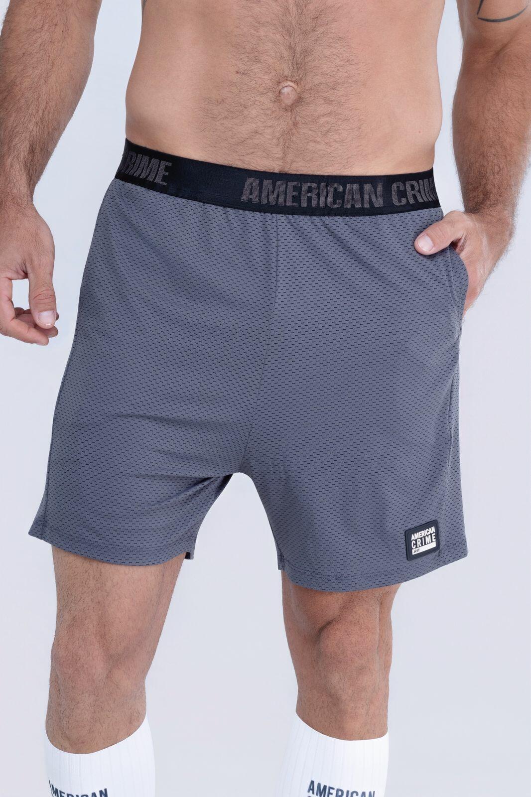 Bermuda Training Air Gray and Black Fitness
