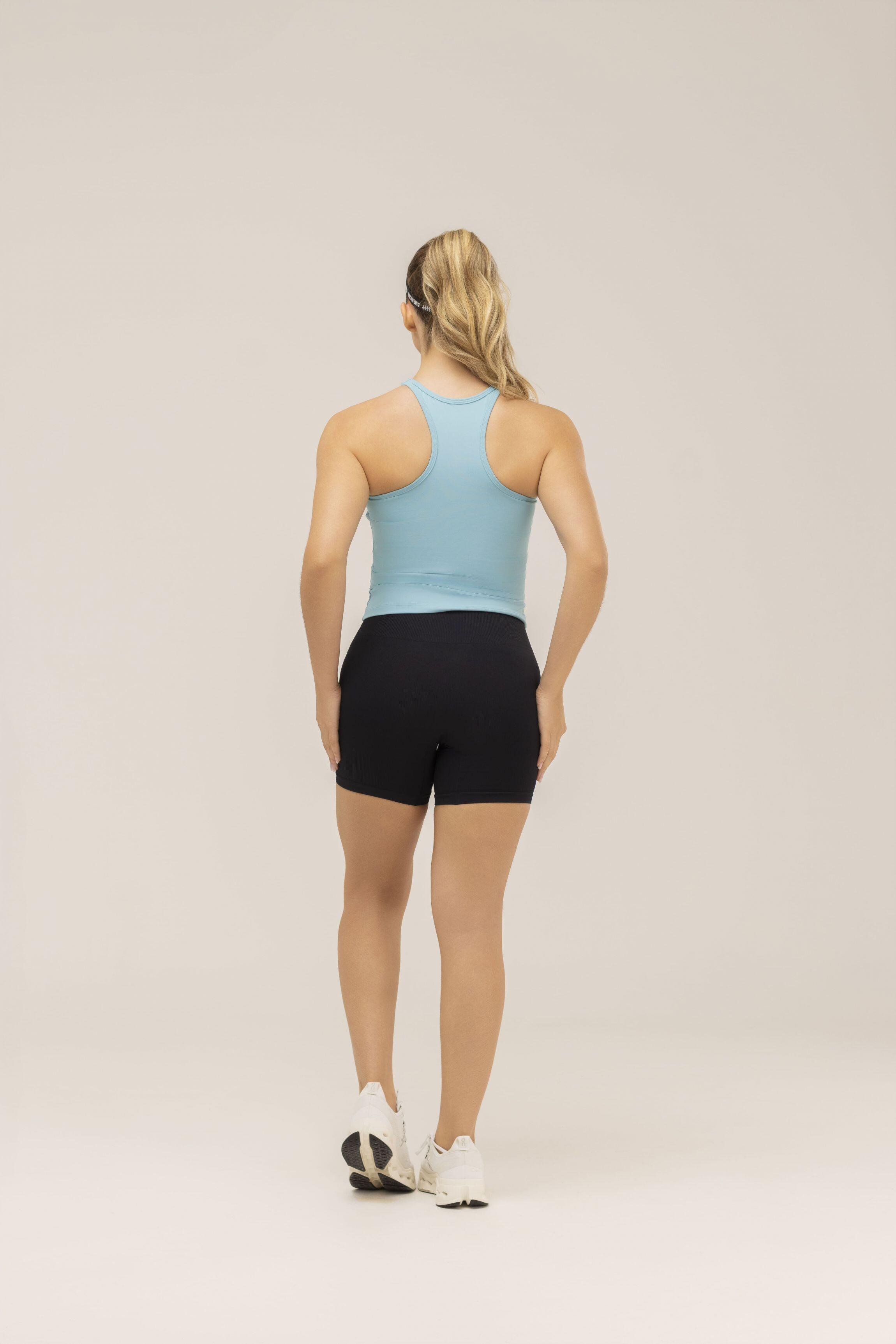 Regata Body Definition Baby Blue. Sustentação e Estilo
