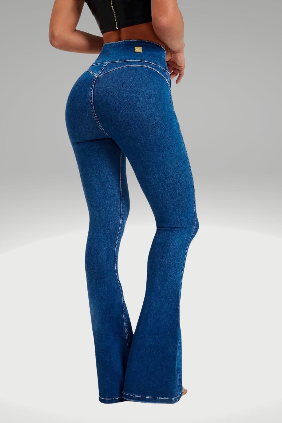 Comprar Calça Jeans Modeladora Flare Luxuosa - Modab - Comp. Extra ...