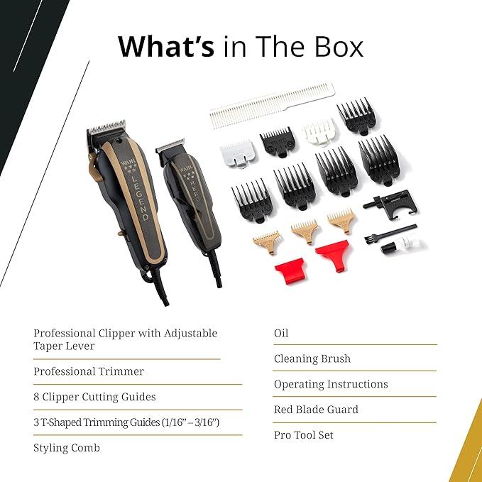 Comprar Wahl Barber Combo Cable Legend + Hero - a partir de R$742,50