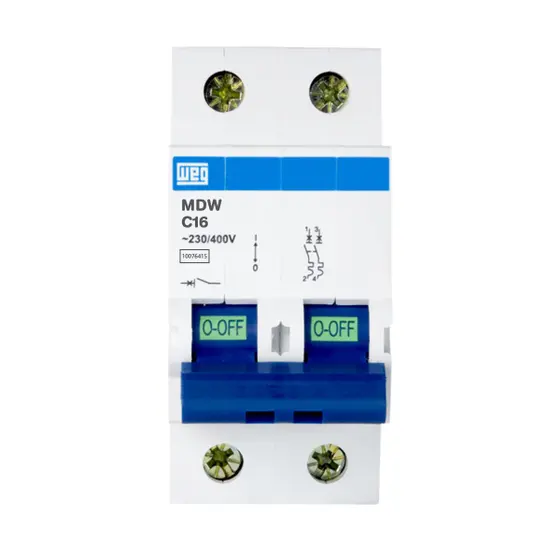 Comprar Disjuntor Mini Bipolar MDWP Din Curva C 16A 3KA WEG - a partir de R$46,56 - VAUBAN