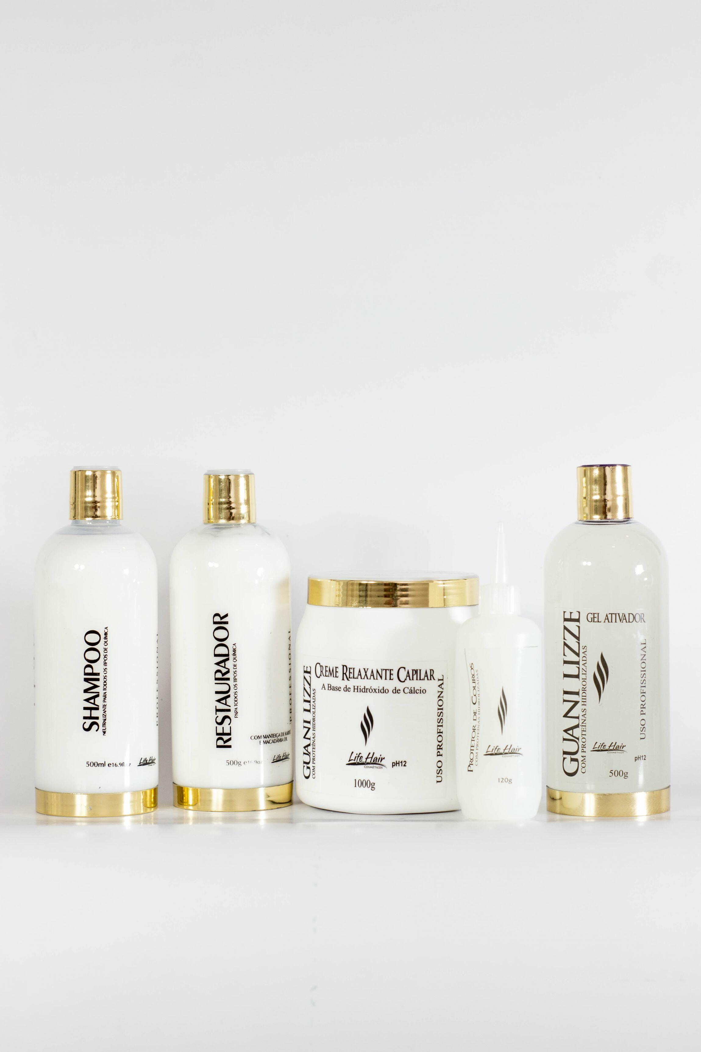 Comprar Kit Relaxamento Guani Lizze Life Hair Profissional 5 Itens - a ...