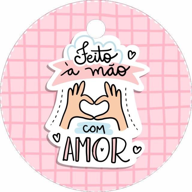 Comprar Tag Feito à Mão com Amor - a partir de R$1,90