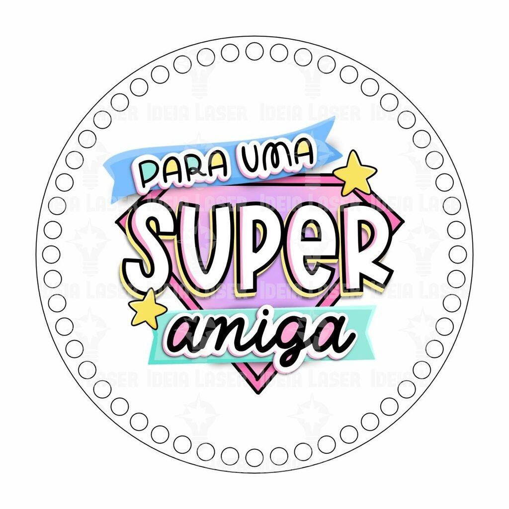 Comprar Base MDF Fio de Malha Crochê Redonda Para Uma Super Amiga - de R$3,28 a R$89,91 - Ideia ...