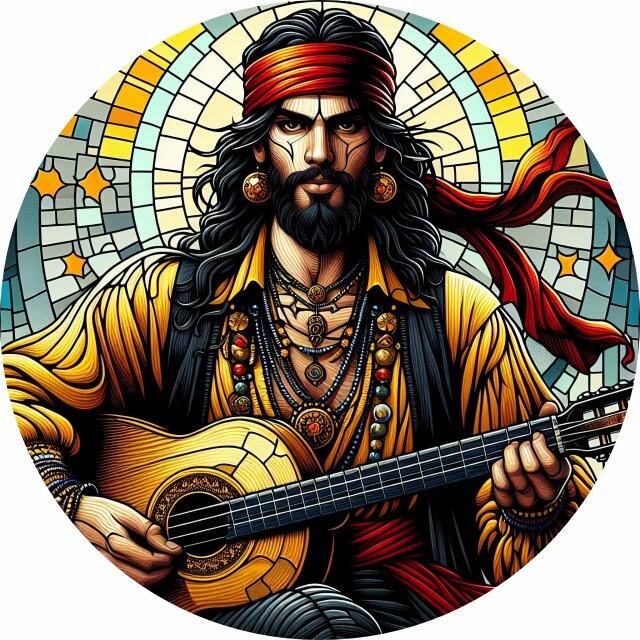 Comprar Cigano Igor - Arte Estilo Vitral - de R$2,25 a R$80,91 - Ideia ...