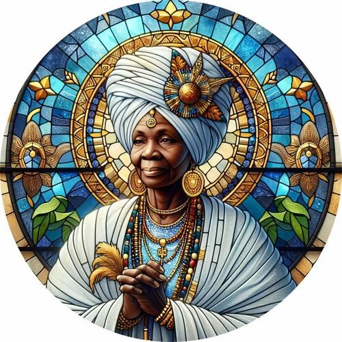 Comprar Vovó Maria Tereza - Arte Estilo Vitral - de R$2,94 a R$38,47