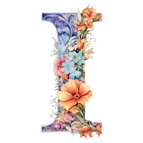 Comprar Letra I - Alfabeto Floral - de R$1,95 a R$67,91 - Ideia Laser ...
