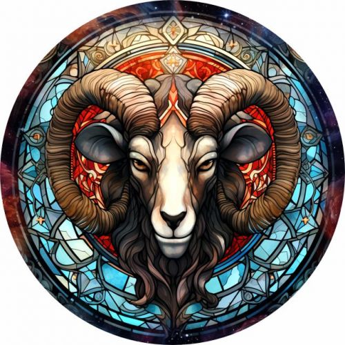 Comprar Signo Áries - Arte Estilo Vitral - de R$2,79 a R$36,45 - Ideia ...