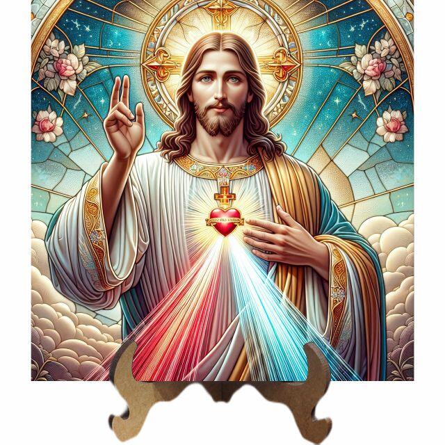 Comprar Mini Quadro Jesus Misericordioso - Arte Estilo Vitral - de R$2,79 a R$11,61 - Ideia ...