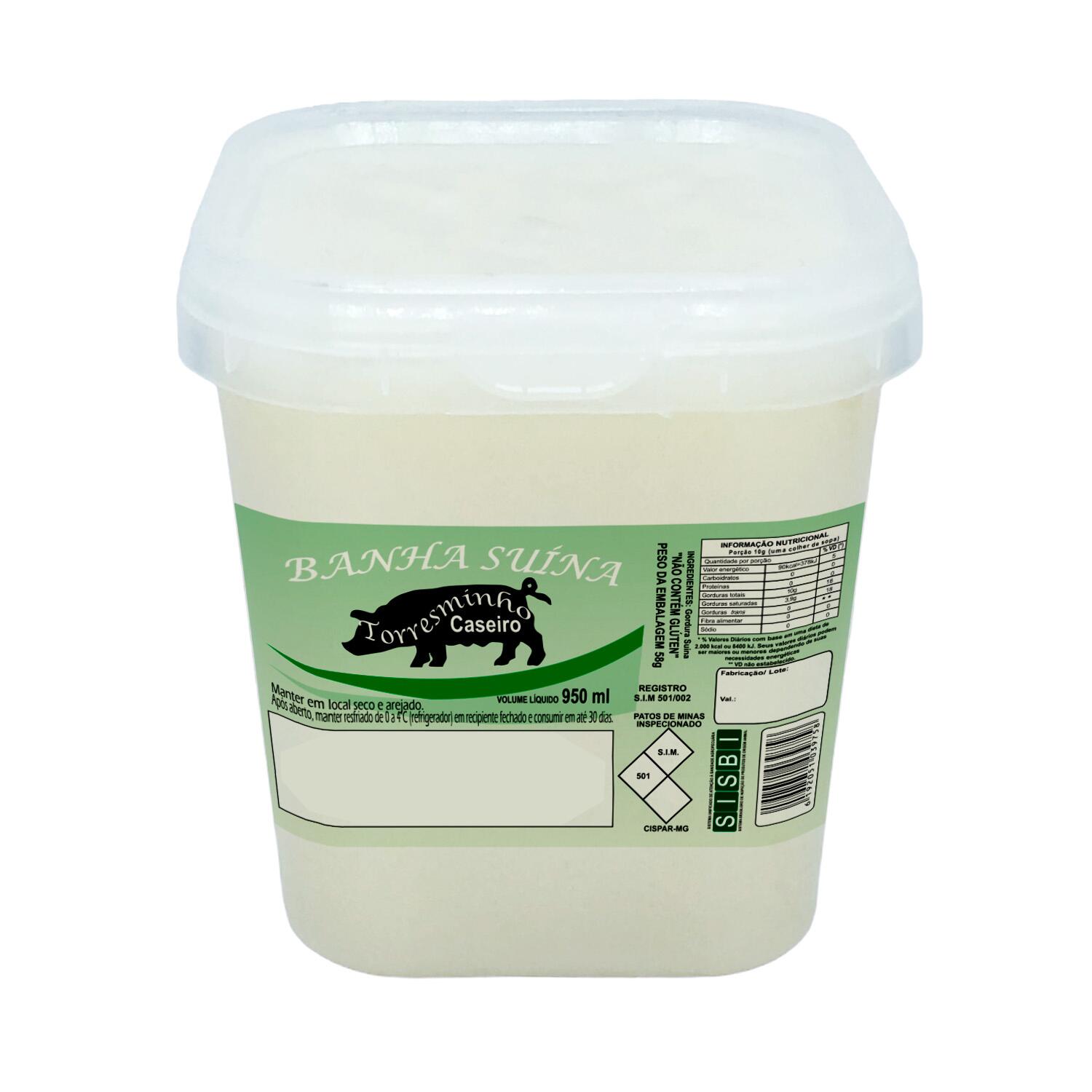 Comprar Banha de Porco 1L 900g - R$25,50