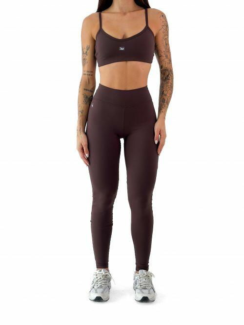 Comprar Conjunto Top Move e Legging Café - Flora Amar