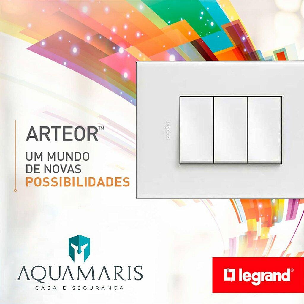 Placa 1 Posto Quadrado Arteor Legrand 4x2 Branco - a partir de R$24,76