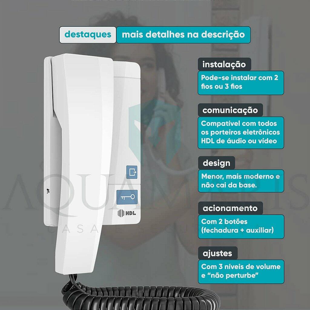 Kit Interfone Residencial HDL Advance 3 Pontos LED Azul - a partir de R ...
