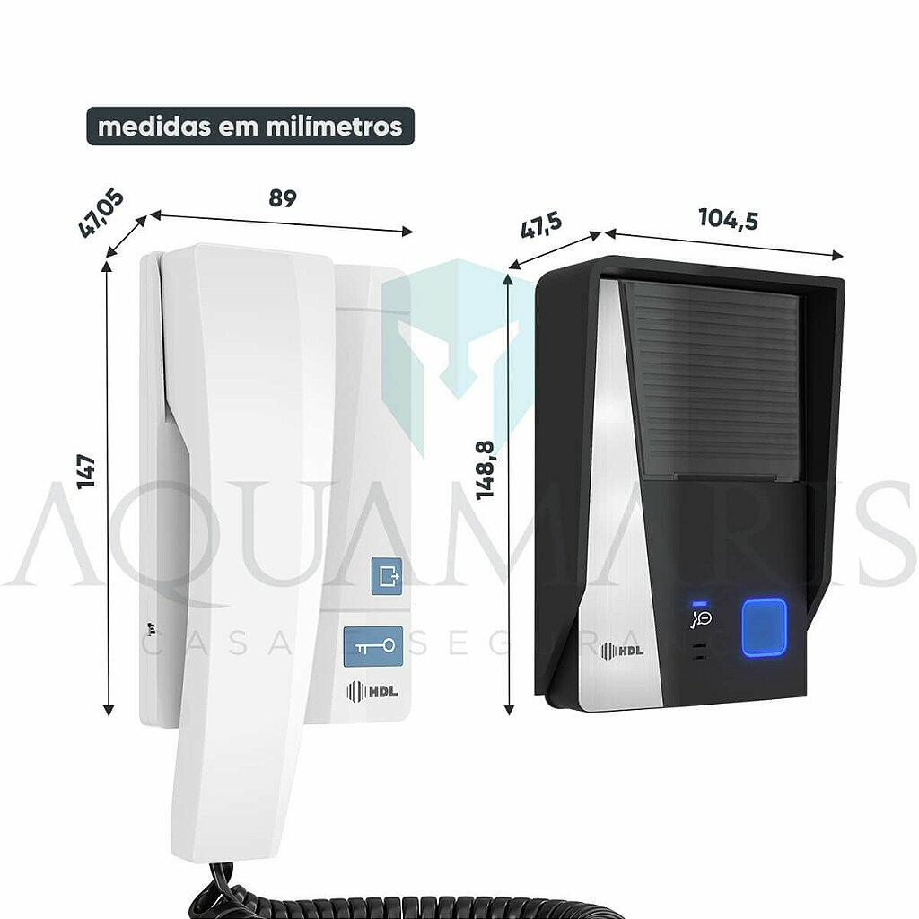 Kit Interfone Residencial HDL Advance 3 Pontos LED Azul - a partir de R ...