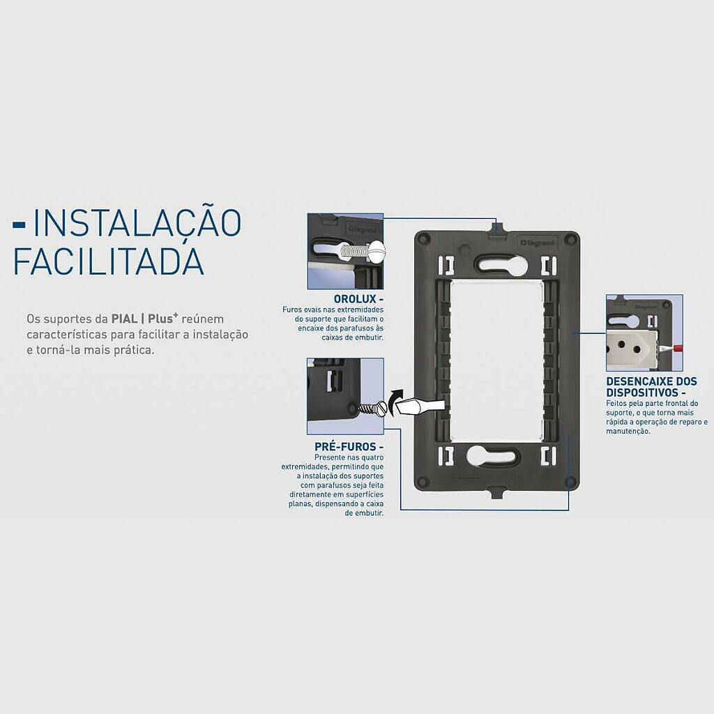 Conjunto Interruptor LED + Tomada 20A PIAL Plus+ Legrand 4x4 - a partir ...