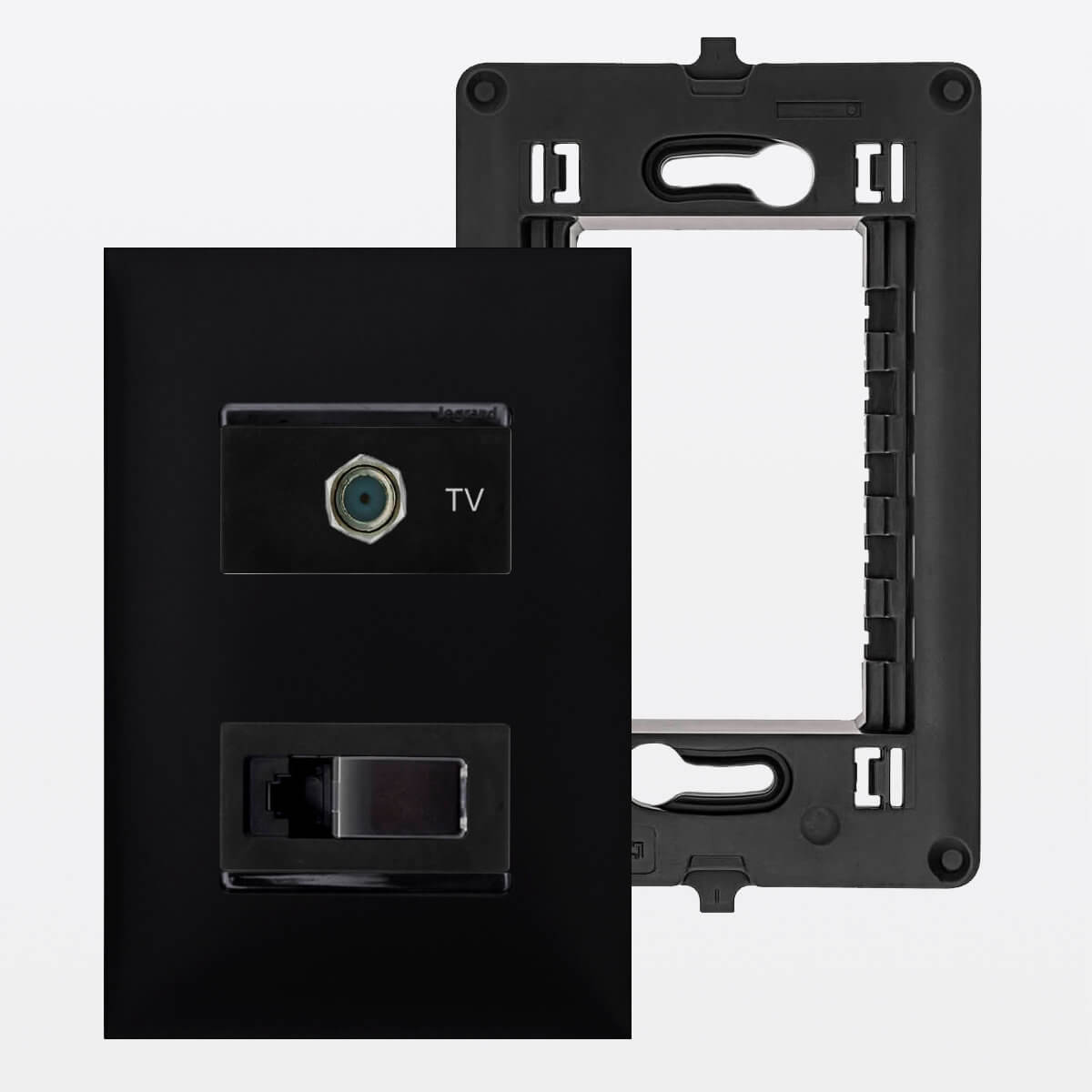 Conjunto 4x2 Tomada RJ45 Cat6 + TV Tipo F PIAL Plus+ Legrand - a partir ...