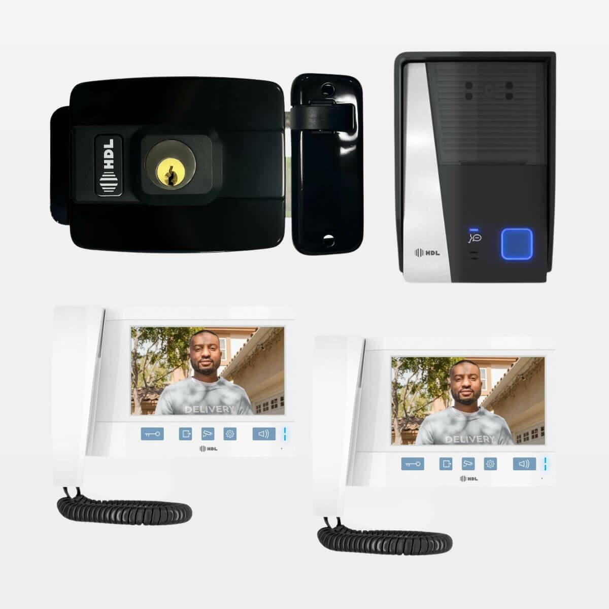 Kit Vídeo Porteiro HDL Advance 2 Monitores + C90 Mini - de R$2.325,36 a ...