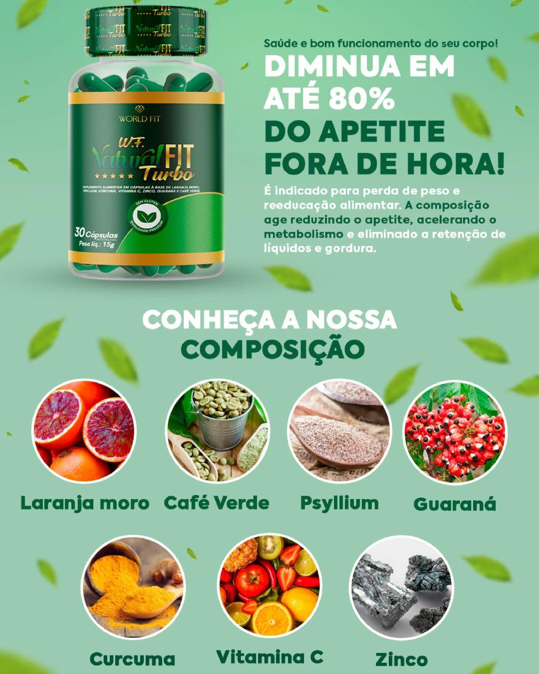 Comprar NATURAL FIT TURBO + PSYLLIUM EM CÁPSULAS - R$269,00