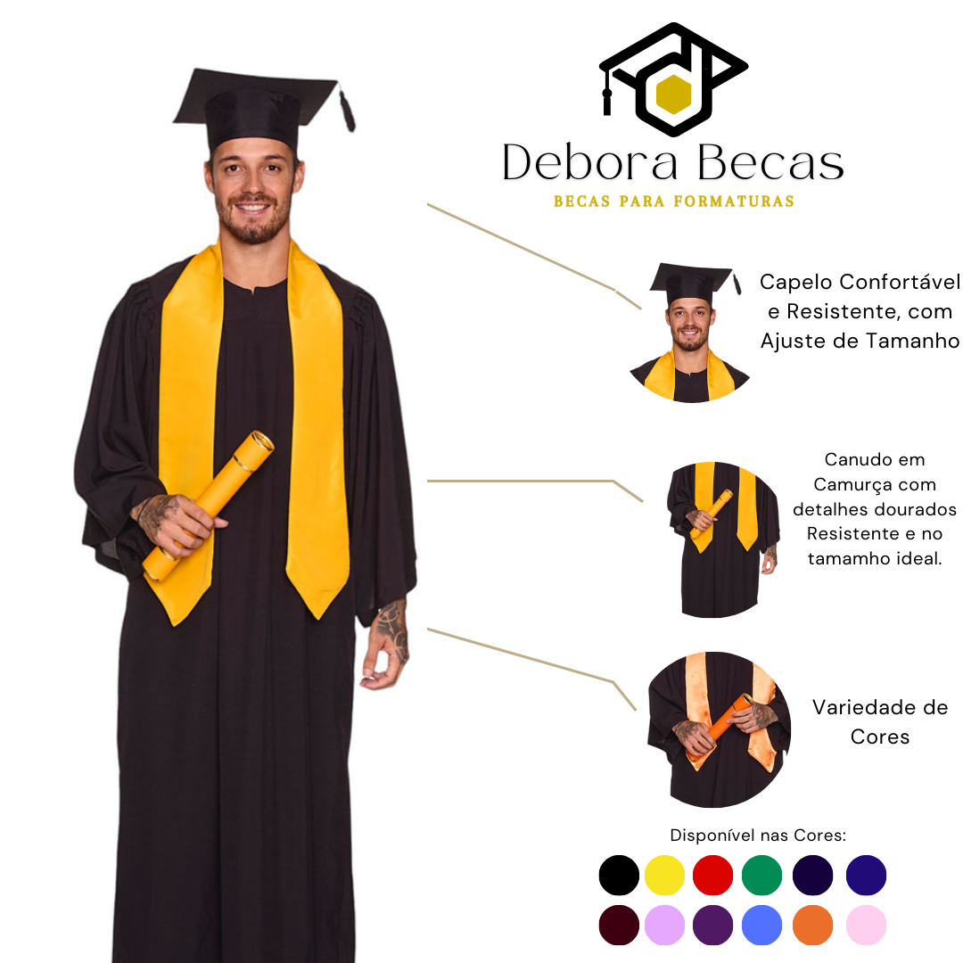 Comprar Capelo de Formatura kit 20 unidades - a partir de R$376,00