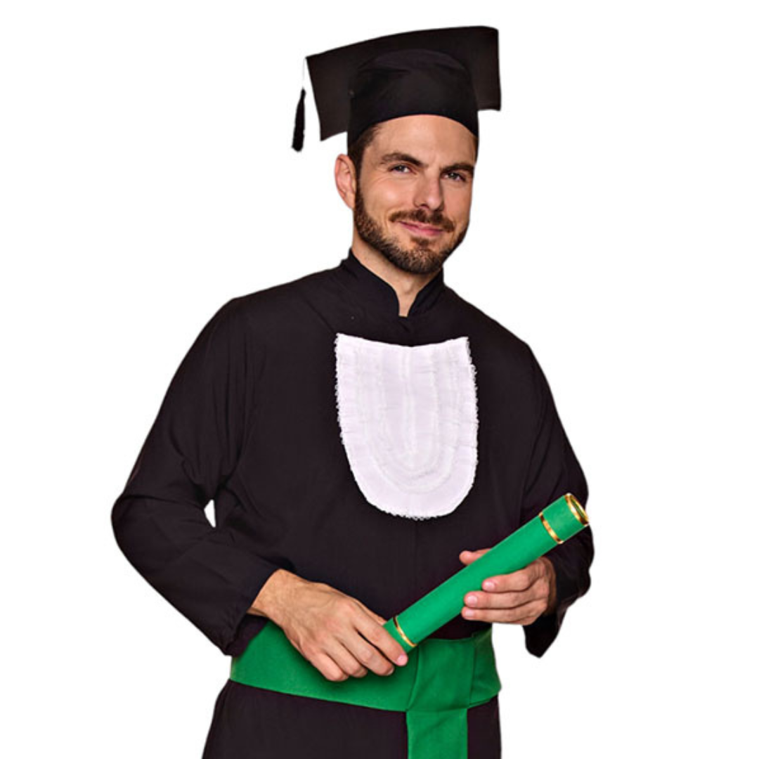 Comprar Capelo + Canudo de Formatura Verde - Kit - Debora becas