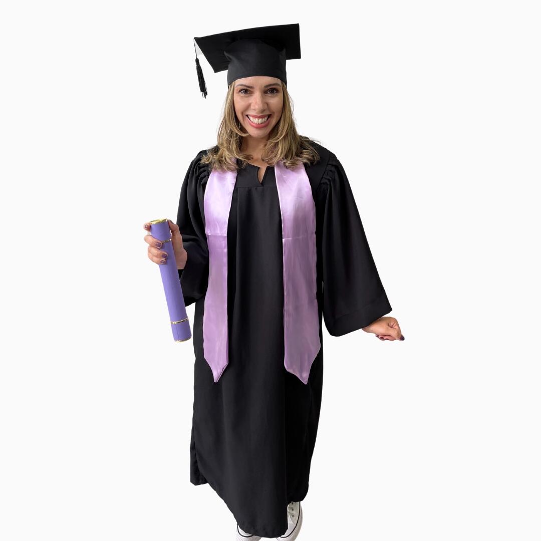 Comprar Beca de Formatura com Faixa Lilás - a partir de R$130,42