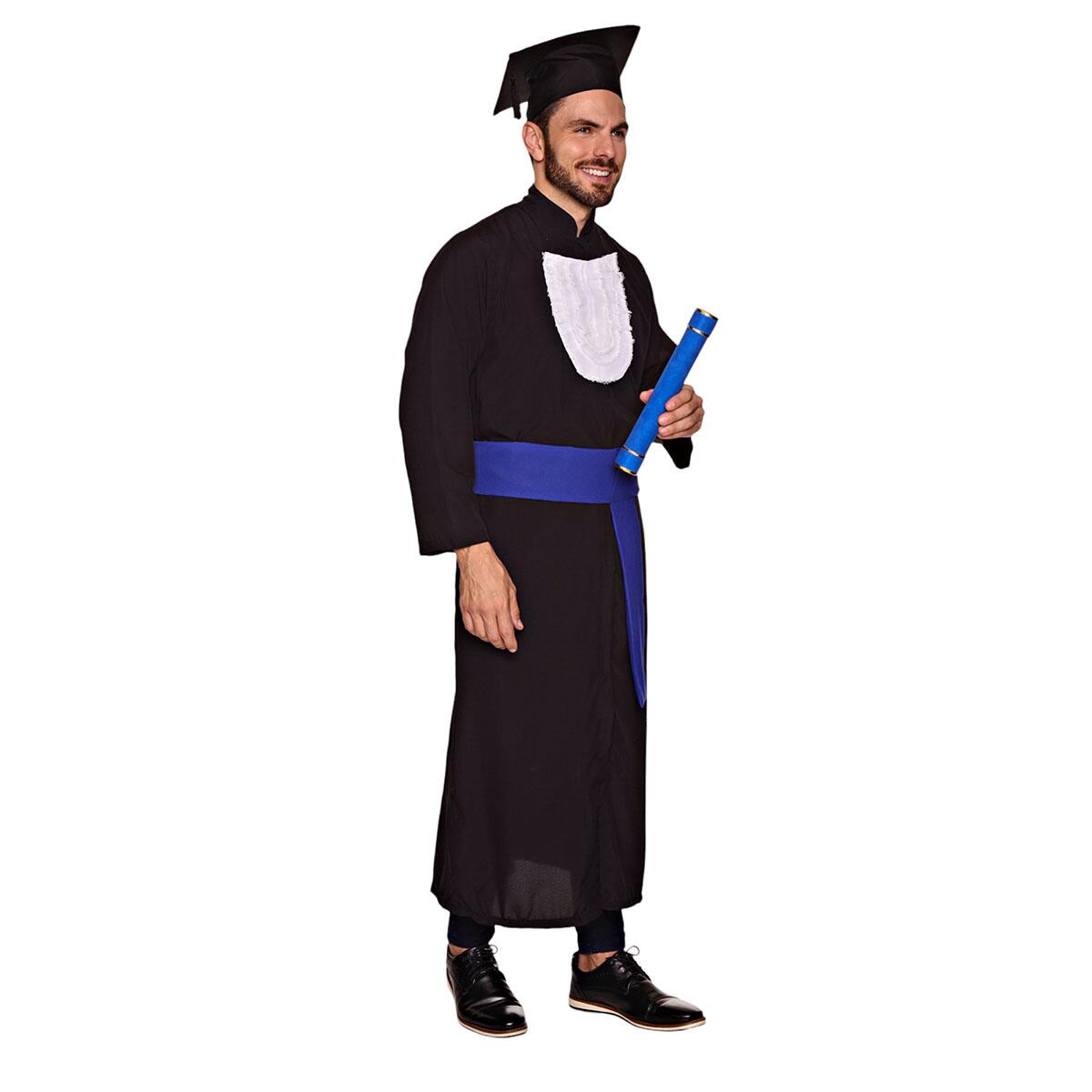 Comprar Beca de Formatura Tradicional faixa azul - R$165,00 - Debora becas
