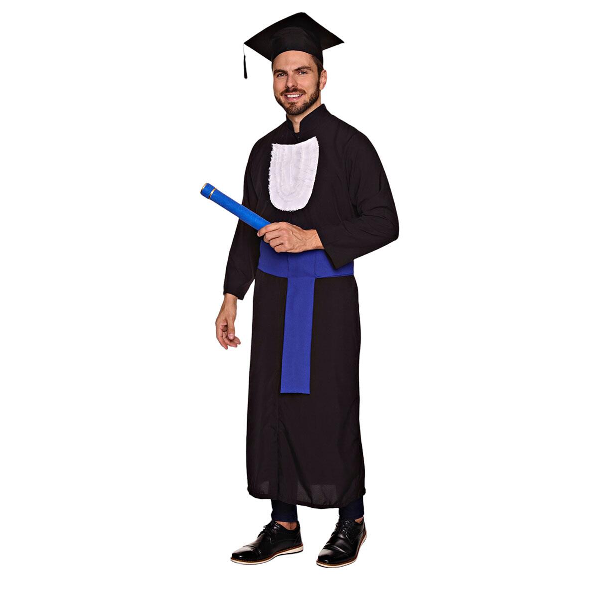 Comprar Beca de Formatura Tradicional faixa azul - R$165,00 - Debora becas