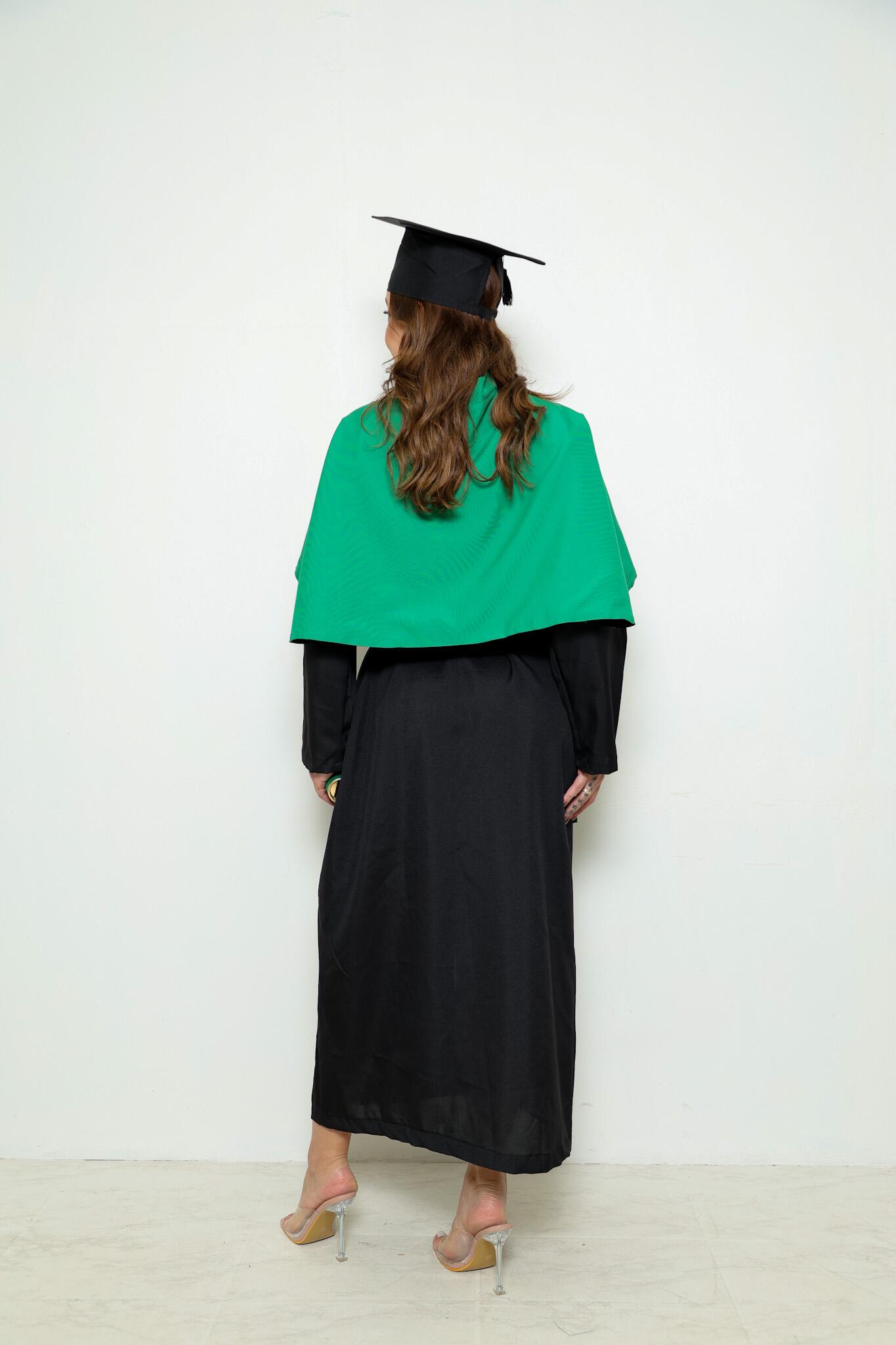 Comprar Beca de Formatura Tradicional com Pelerine Faixa Verde - a ...