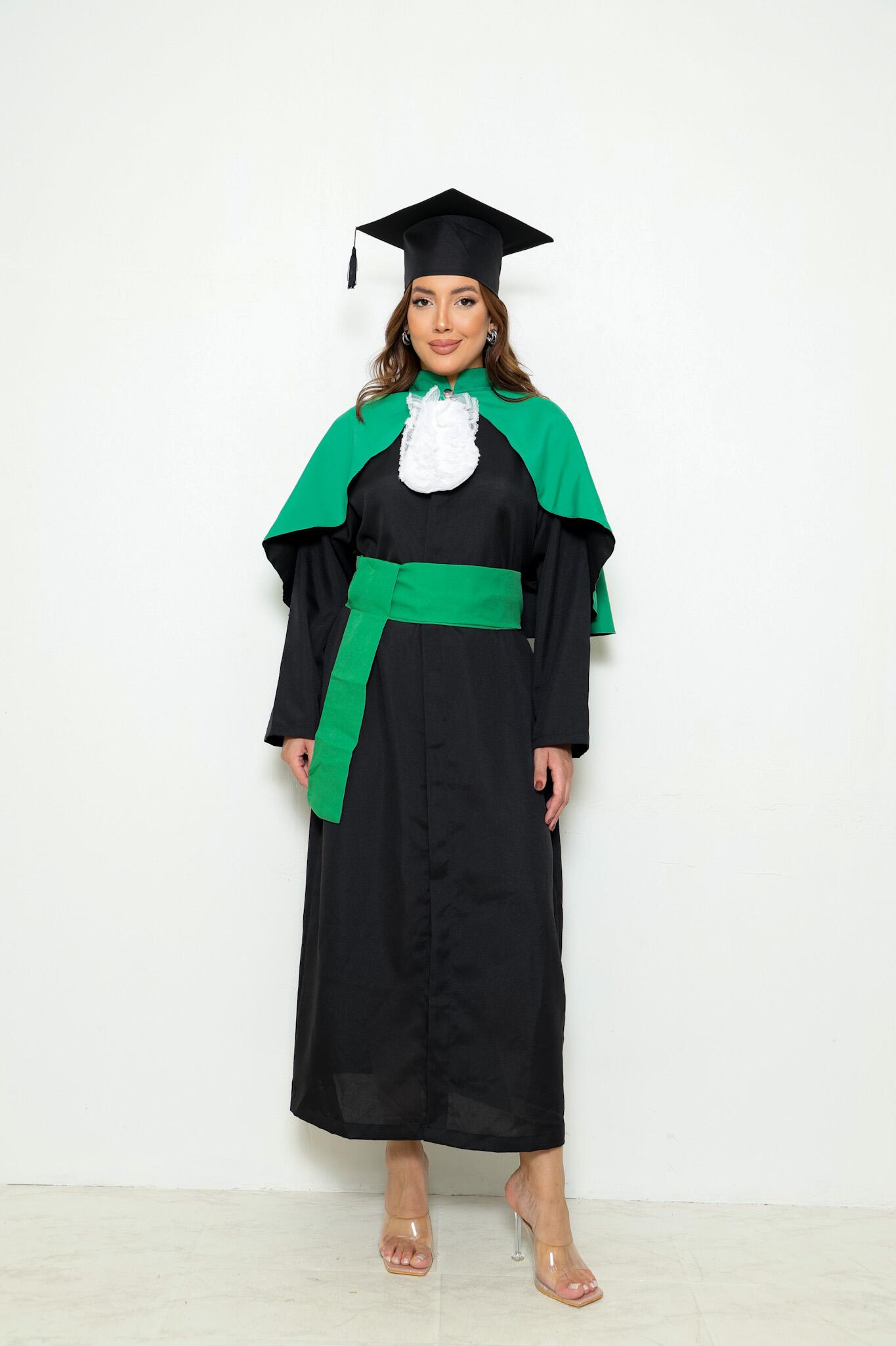Comprar Beca de Formatura Tradicional com Pelerine Faixa Verde - a ...