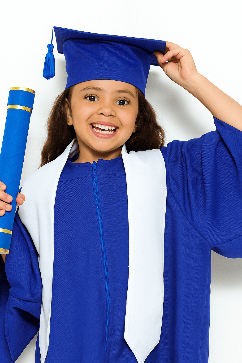 Comprar Capelo de Formatura Infantil Pré escola Azul Royal - a partir ...