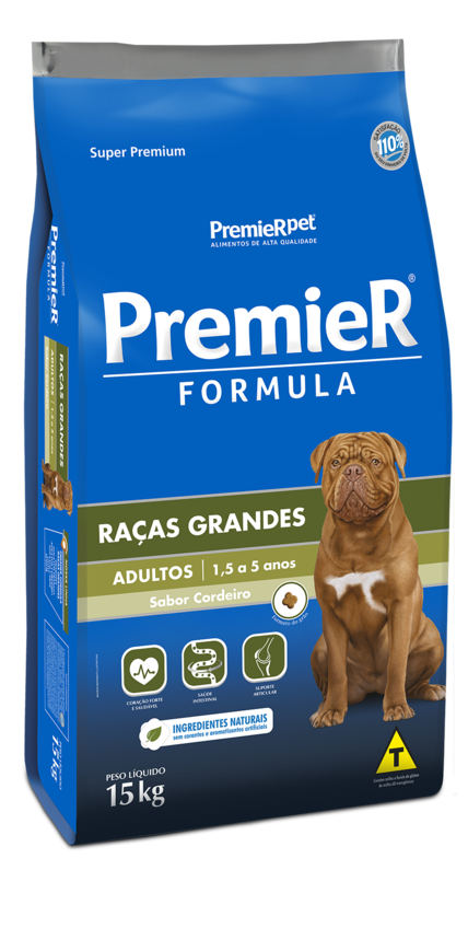 Ração Premier Formula Raças Grandes e Gigantes Cães Adultos Sabor ...