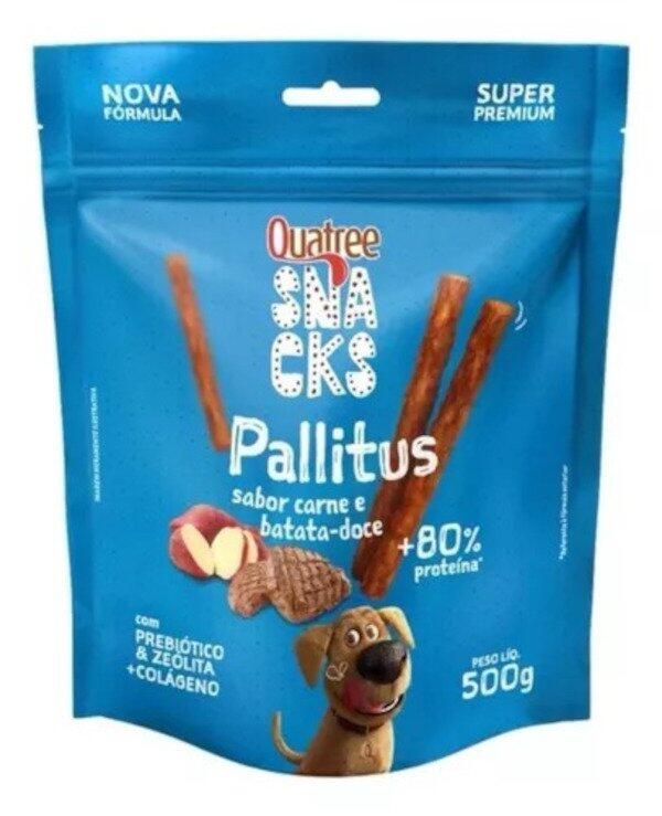 Petisco Quatree Snacks Pallitus Sabor Carne com Batata Doce para Cães ...