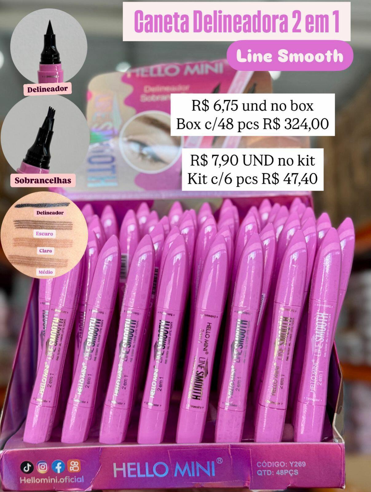 Comprar Delineador & Caneta para Sobrancelhas Line Smooth Y-269 Hello Mini - R$7,90 - imperium ...