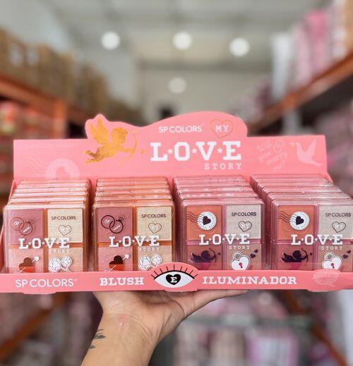 Comprar Paleta de blush & Iluminador Love SP Colors SP 337 - R$8,90