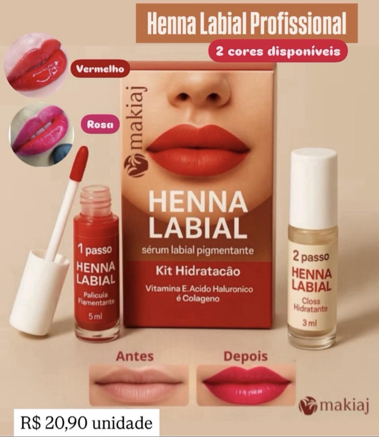 Comprar Henna Labial Makiaj - R$20,90