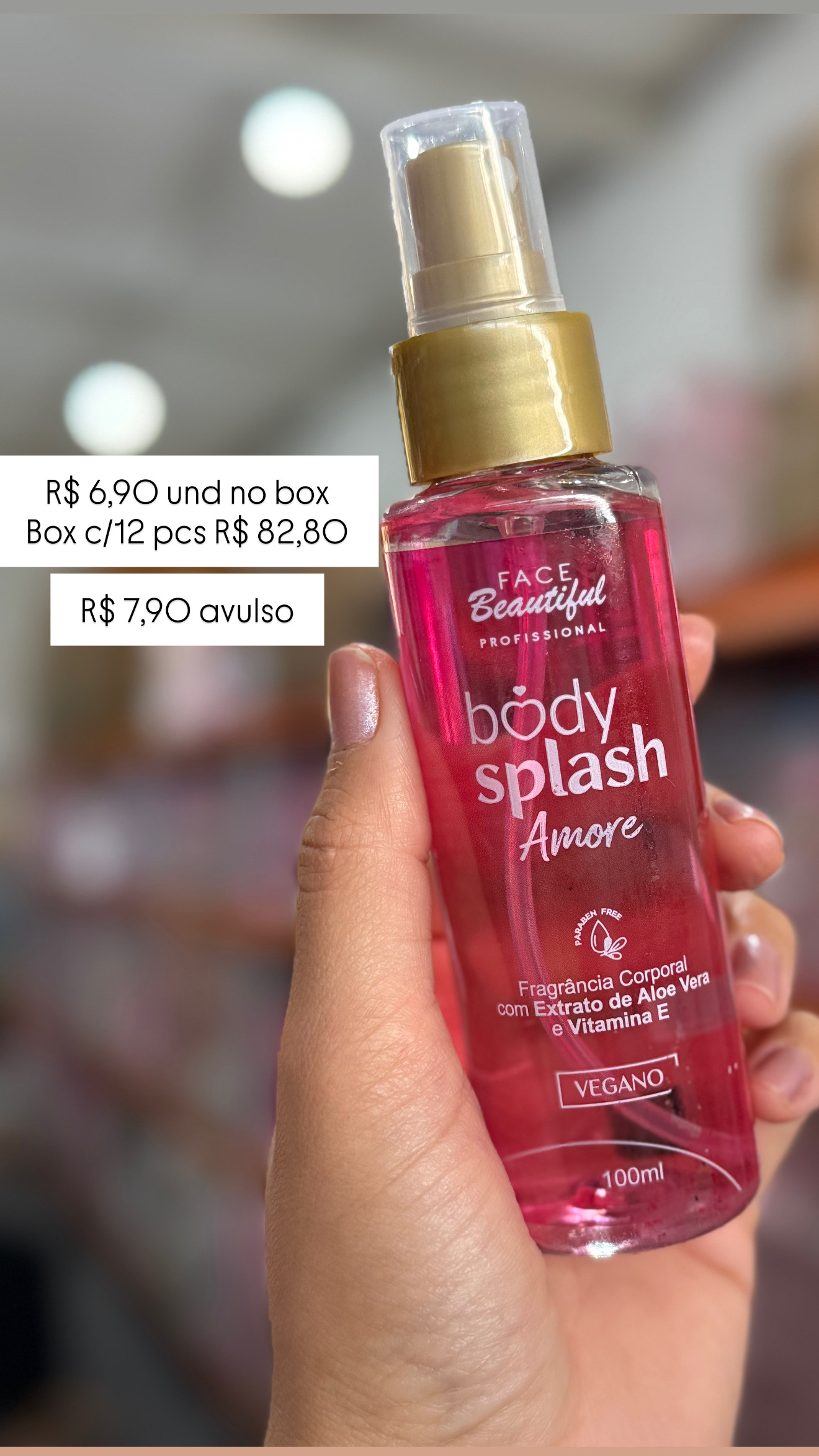 Comprar Body Splash Face Beautiful 100 ML Amore - R$7,90 - imperium ...