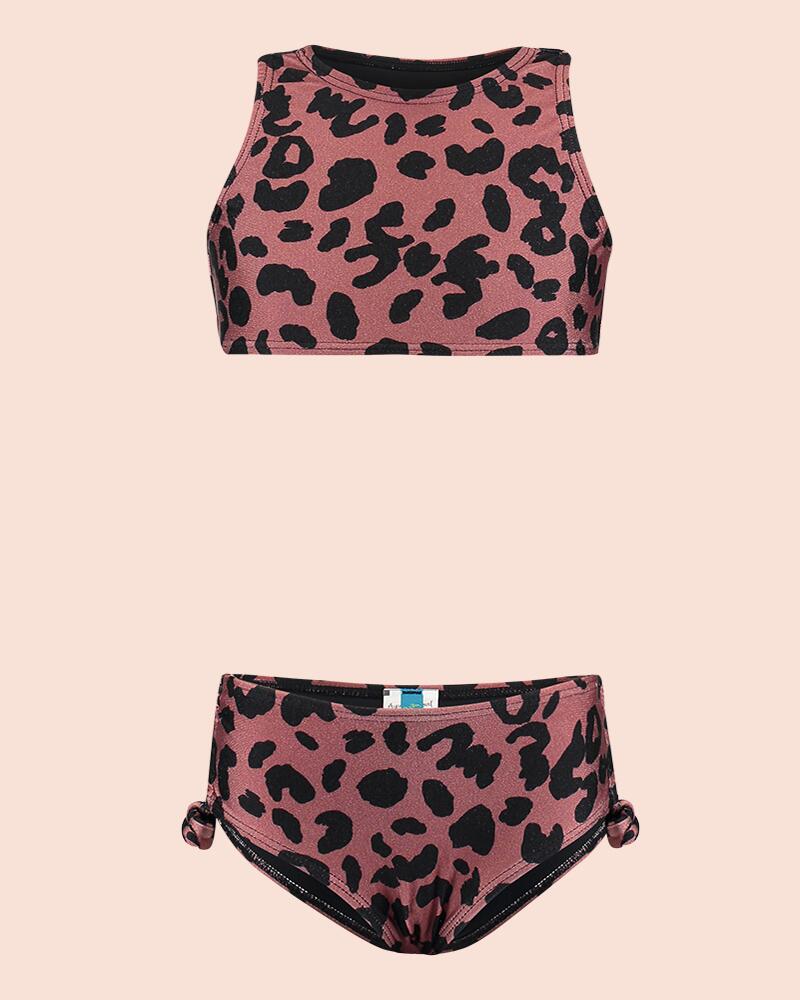 Biquíni Infantil Estampado Animal Print Onça