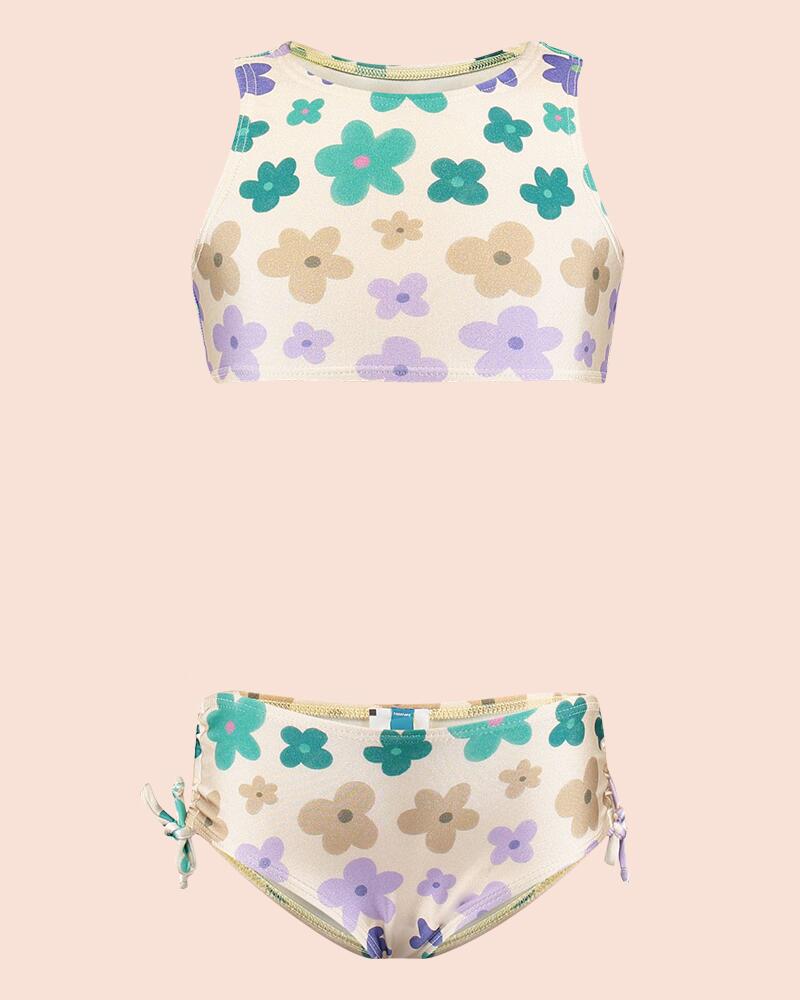 Biquíni Infantil Estampado Floral Colorido