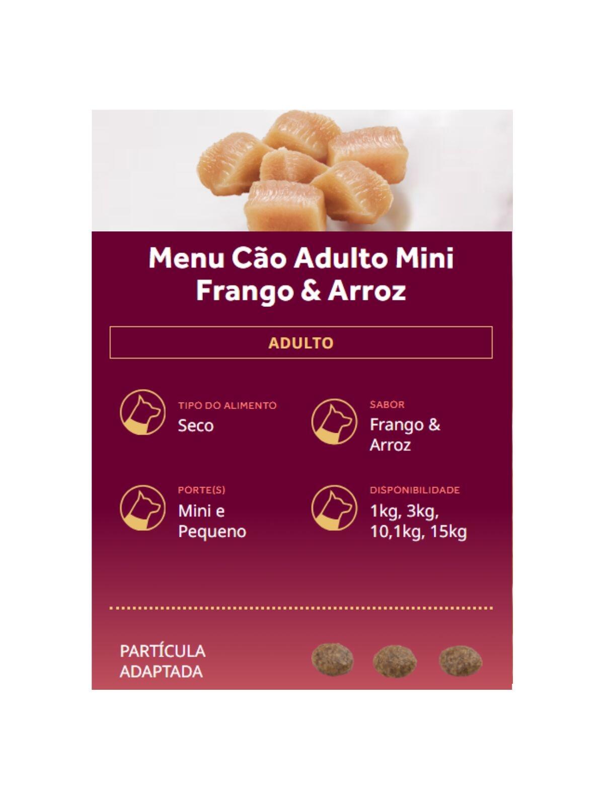 Comprar Ração Seca Gran Plus Menu Cães Adulto Porte Mini e Pequeno ...